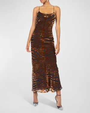 knee length dresses for ladies Onjenu Amber Top Leopard Print main image 1