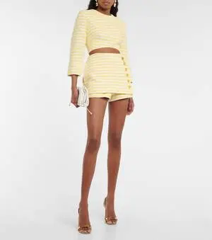 Zimmermann Hide Tide Striped Crop Top