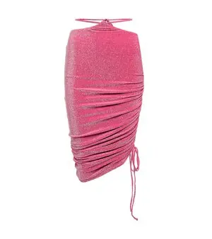 BANANHOT Ariel Ruched Midi Skirt