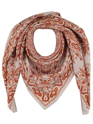 Max Mara Aloel Silk Scarf Paprika