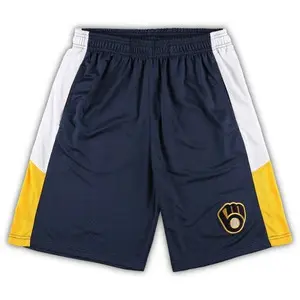 Profile Milwaukee Brewers Big & Tall Team Shorts - Navy