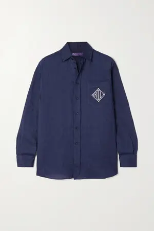Ralph Lauren Adrien Embroidered Linen Shirt