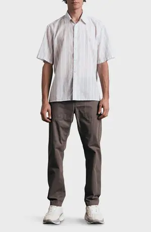 Rag & Bone Dalton Stripe Short Sleeve Button-up Shirt