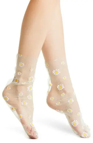 HIGH HEEL JUNGLE Dazy Tulle Socks - Mint