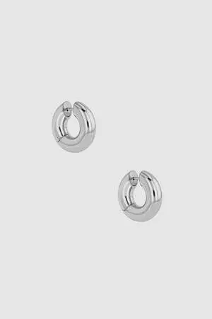 ANINE BING Small Bold Link Hoop Earrings