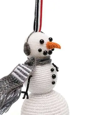Thom Browne Snowman Embroidered Ornament