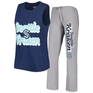 CONCEPTS SPORT Seattle Kraken Sleep Set - Navy
