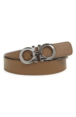 FERRAGAMO Reversible Leather Belt