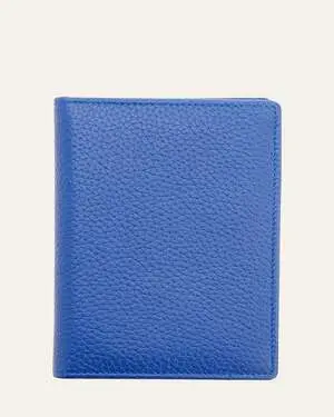 ROYCE NEW YORK Personalized Leather Rfid-blocking Passport Case - Cobalt Blue