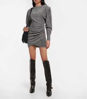 MARANT ETOILE Benedicte Metallic Knit Minidress