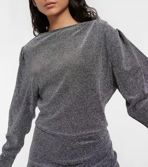 MARANT ETOILE Benedicte Metallic Knit Minidress