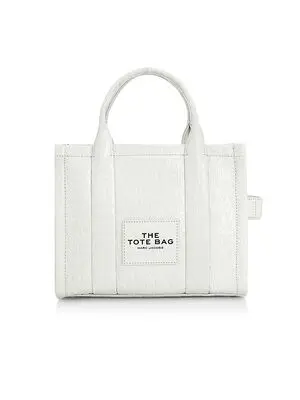 Marc Jacobs Women's The Croc-Embossed Small Tote - Ivory Ivory