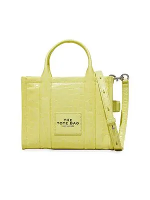 Marc Jacobs Women's The Croc-Embossed Small Tote - Ivory Tender Yellow