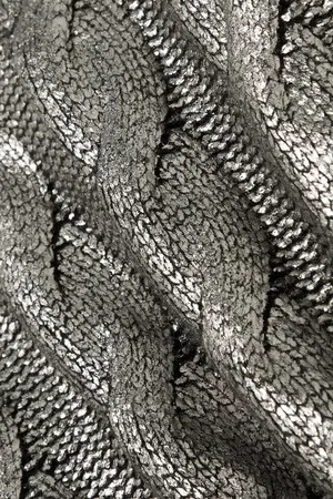 TOTEME Metallic Cable-knit Wool Sweater