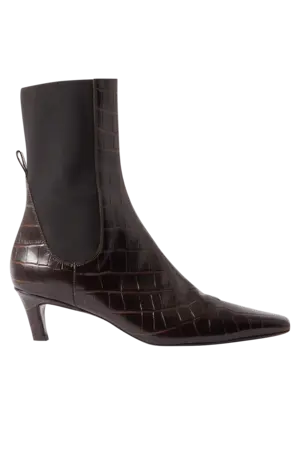 Toteme Croc Effect Boots For Women