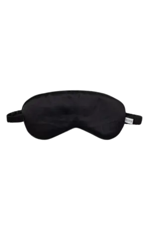 PETITE PLUME Silk Sleep Mask - Black