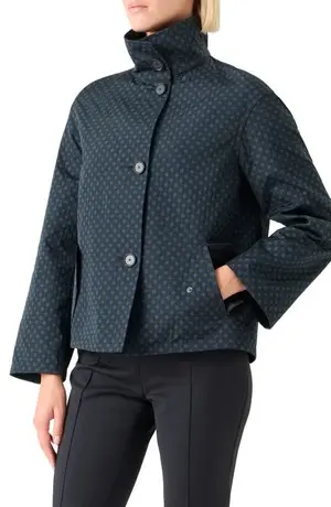 Akris Polka Dot Reversible Jacket - Black-navy