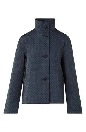 Akris Polka Dot Reversible Jacket - Black-navy