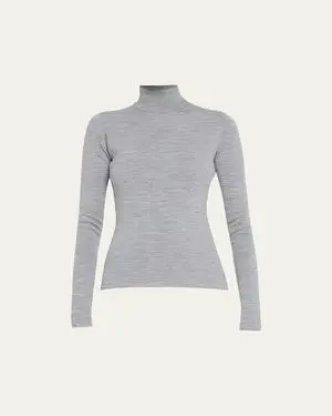 Gabriela Hearst May Wool-cashmere Turtleneck - Heather Grey