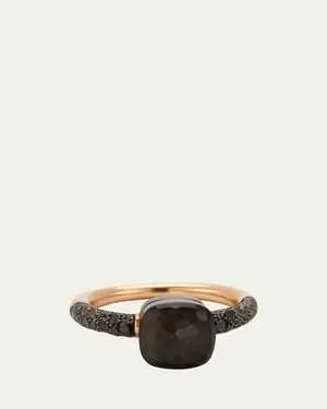 Pomellato Pomellato NUDO Petite Ring In 18k Gold, Titanium, Obsidian And Black Diamond Obsidian