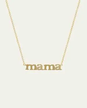 JENNIFER MEYER 18k Yellow Mama Pendant Necklace
