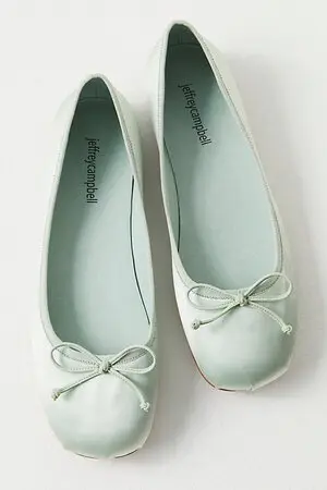 Jeffrey Campbell Aurora Ballet Flats Frosted Spearmint