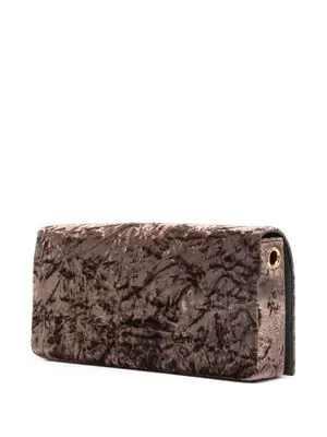 Saint Laurent Kate Crushed Velvet Shoulder Bag