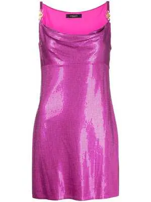 Versace Disc-embellishment Mini Dress