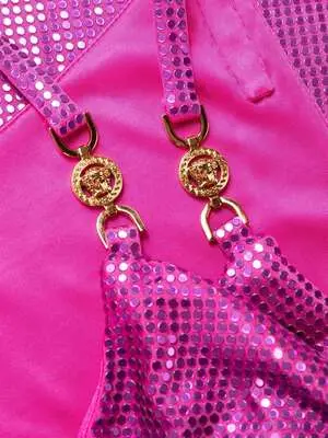 Versace Disc-embellishment Mini Dress
