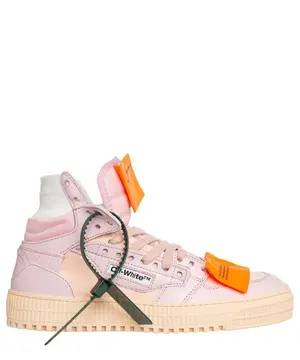 Off-White Off Court 3.0 Leather High-top Sneakers Pink
