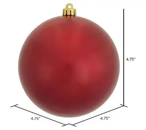 VICKERMAN 4.75' Candy Ball Christmas Ornament, Per Bag