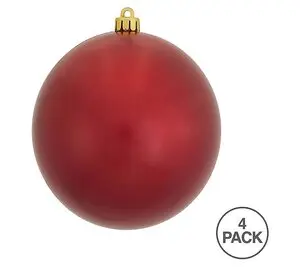 VICKERMAN 4.75' Candy Ball Christmas Ornament, Per Bag