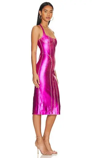 NOAM Anouk Dress In Fuchsia