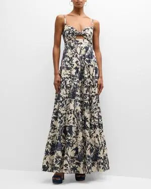 knee length dresses for ladies Delilah Maxi Red – CHA COLLECTIVE