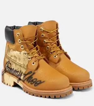 JIMMY CHOO X Timberland Graffiti Leather Boots