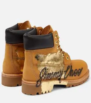 JIMMY CHOO X Timberland Graffiti Leather Boots