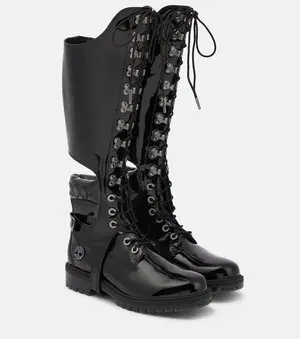 JIMMY CHOO X Timberland Convertible Boots - Black