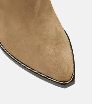 Isabel Marant Étoile Leyane Suede Mid-calf Cowboy Boots - Brown