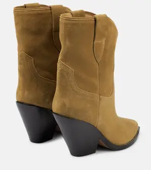 Isabel Marant Étoile Leyane Suede Mid-calf Cowboy Boots - Brown