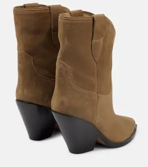Isabel Marant Étoile Leyane Suede Mid-calf Cowboy Boots - Brown