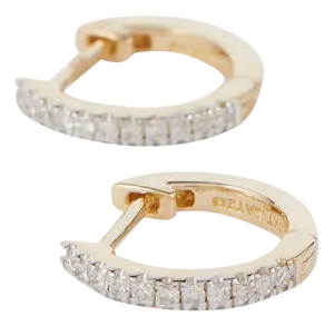 Mateo - Mateo 14kt Yellow Gold Huggie Earrings With Diamonds