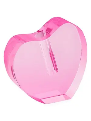 TIZO Crystal Heart Vase - Red  Pink