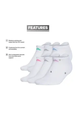 Adidas Athletic Cushion Ankle Socks Pack Of 6