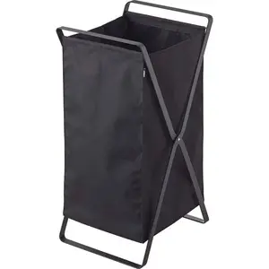 YAMAZAKI Tower Laundry Hamper - Black