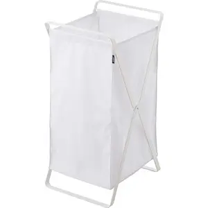 YAMAZAKI Tower Laundry Hamper - White