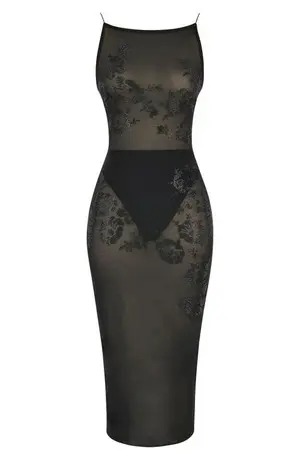 House Of Cb Amirah Embellished Body-con Midi Dress