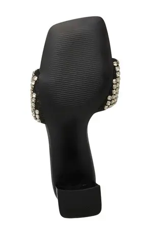 Steve Madden Laney Rhinestone Sandal - Black