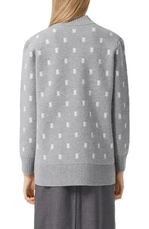 Burberry Tb Monogram Jacquard Cardigan