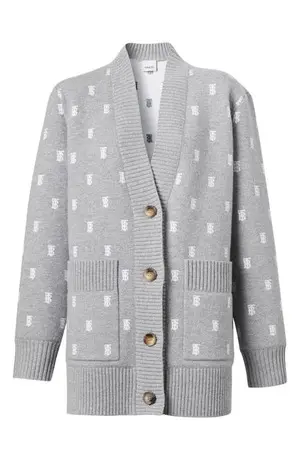 Burberry Tb Monogram Jacquard Cardigan