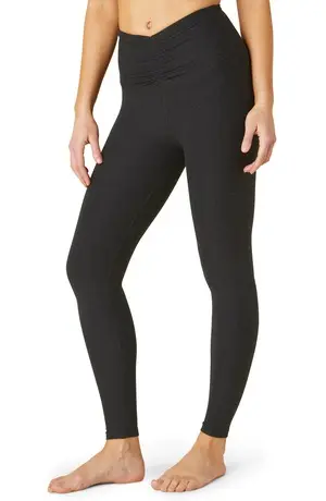 Beyond Yoga Space Dye V-waist Leggings - Darkest Night